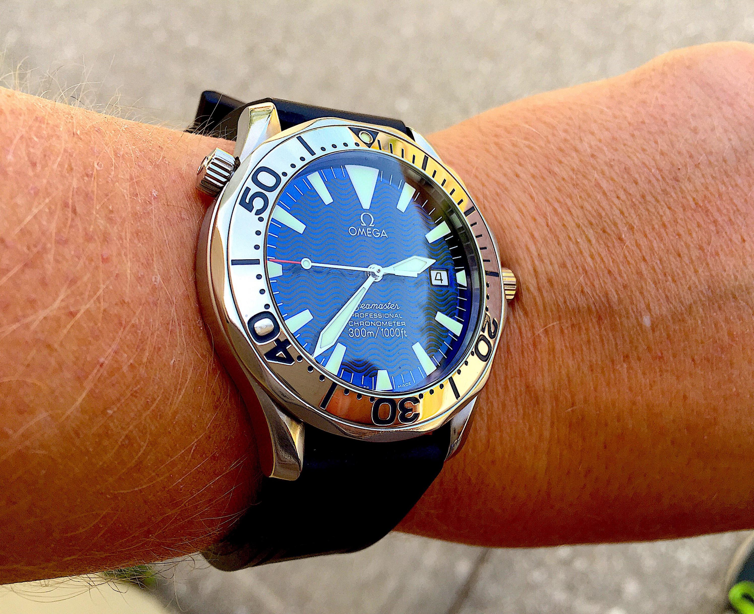 Serviced Omega Seamaster 2255.80 Electric Blue | WatchCharts