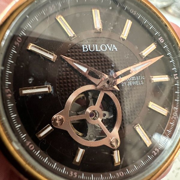 Bulova Automatic 21 Jewels 98A140 - Not Running - Sold for Parts or ...