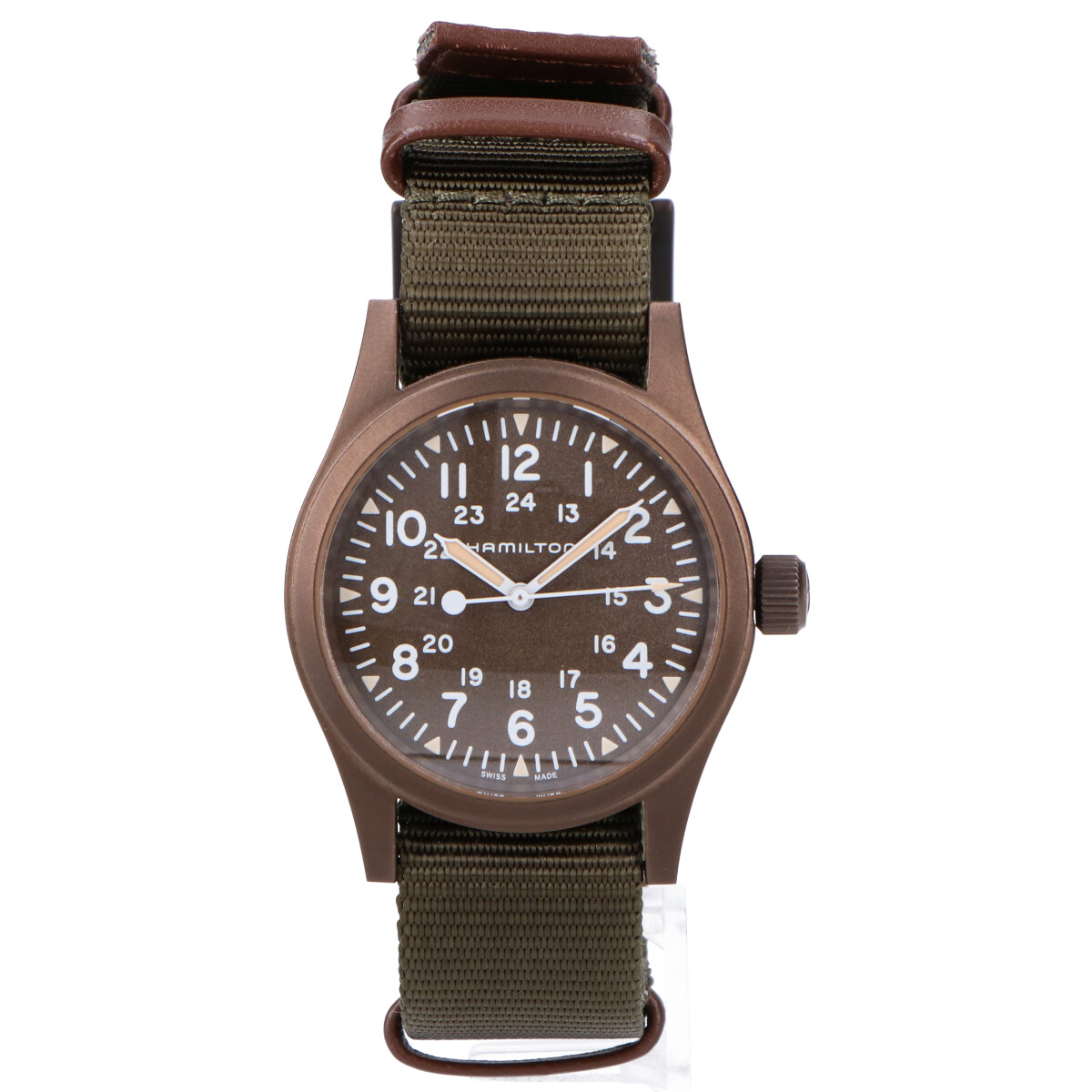 Hamilton Khaki Field Mechanical 38 PVD (H69449961) Market Price ...
