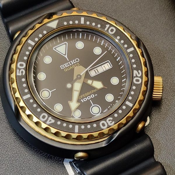 Seiko Marinemaster 1000m Quartz Diver S23626J1 (SBBN040) Golden Tuna ...