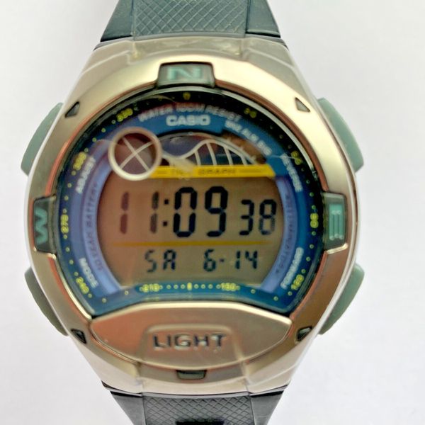 Casio W-753 Tide Graph Dual Time Digital Menâ s Watch | WatchCharts ...