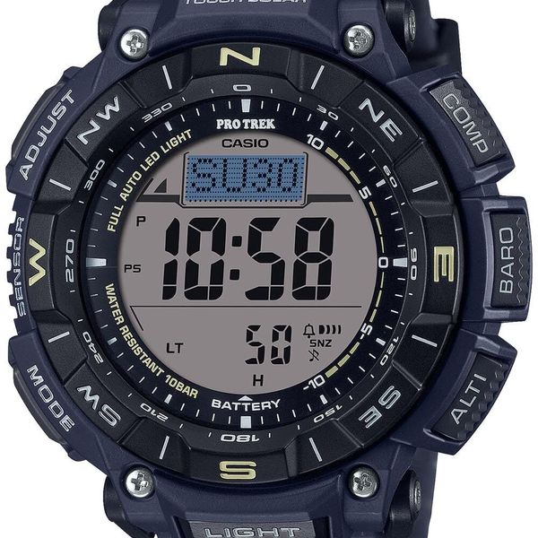 CASIO PRO TREK PRG-340SC-2JF NEW Climber Solar Compass Outdoor Digital Men Watch | WatchCharts ...