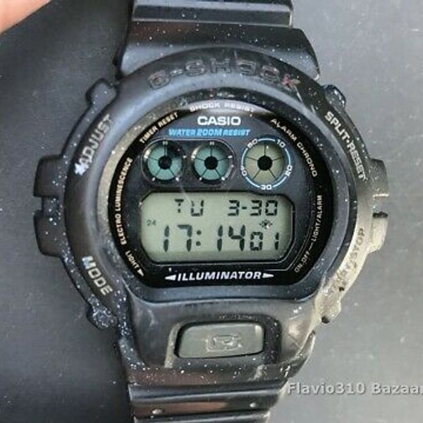 Classic Casio G-SHOCK DW-6900 (1289) Black Resin 50mm watch - New Battery | WatchCharts