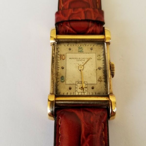 Vacheron Constantin Rectangular Wrist Watch Curled Teardrop Lugs ...