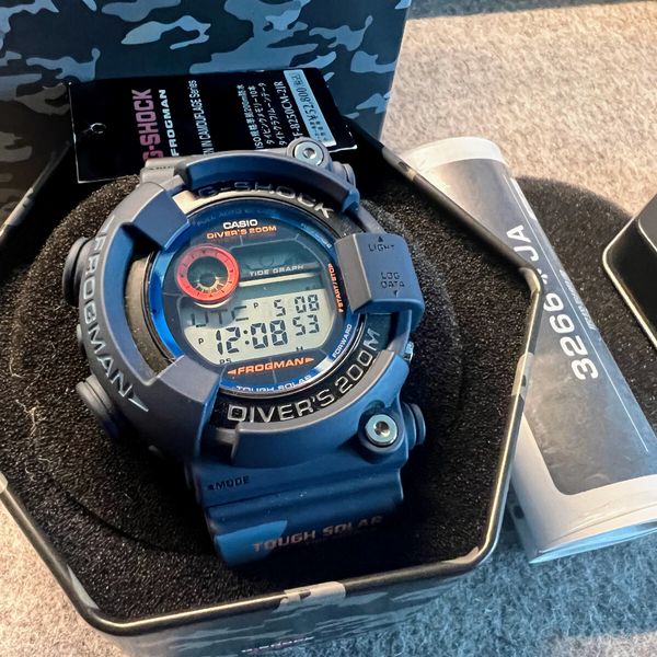 Casio G SHOCK GF8250CM 2JR Frogman Camouflage Solar ISO 200M Dive Watch ...