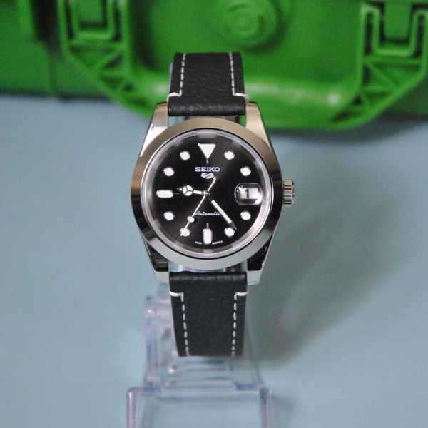 Custom Automatic NH35 TMI Seiko Group Movement Oyster Black White 40 MM ...