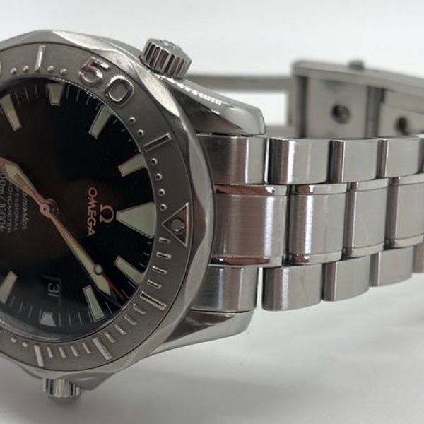 $2095! Rare Omega Seamaster SMP 2230.50 Black Wave Dial Sword Hands-18k ...