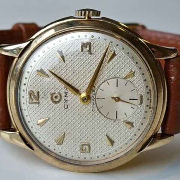 Vintage Cyma 9ct Gold 17 Jewels Cymaflex Manual Gents Watch ...