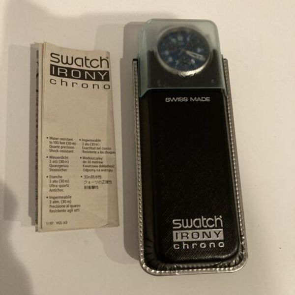 Vintage Swatch Watch Legendary Eagle F1 Design Chronograph Watch In Box ...