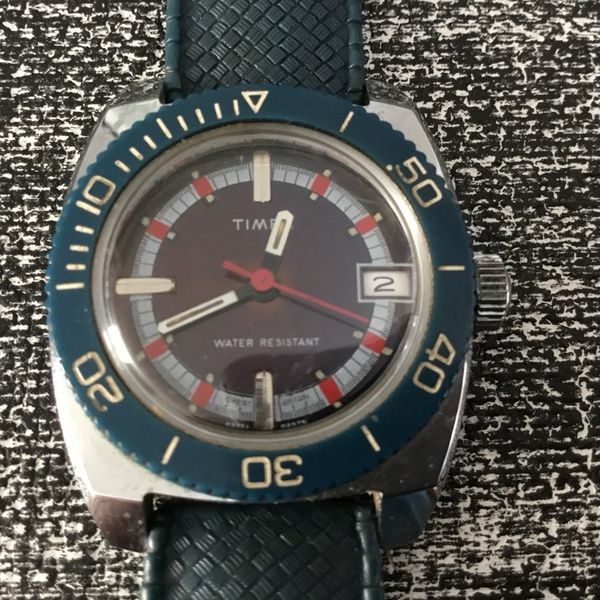 Timex (Vintage 1976) Boys Watch With Lapsed Time Ring Inc. Case ...