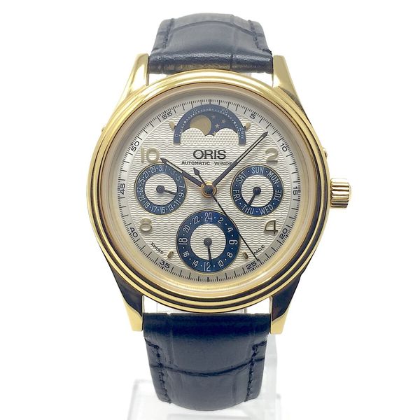 ORIS (revisioned & almost new) 18kt Gold Automatic Winder GMT Moonphase 7433 | WatchCharts ...
