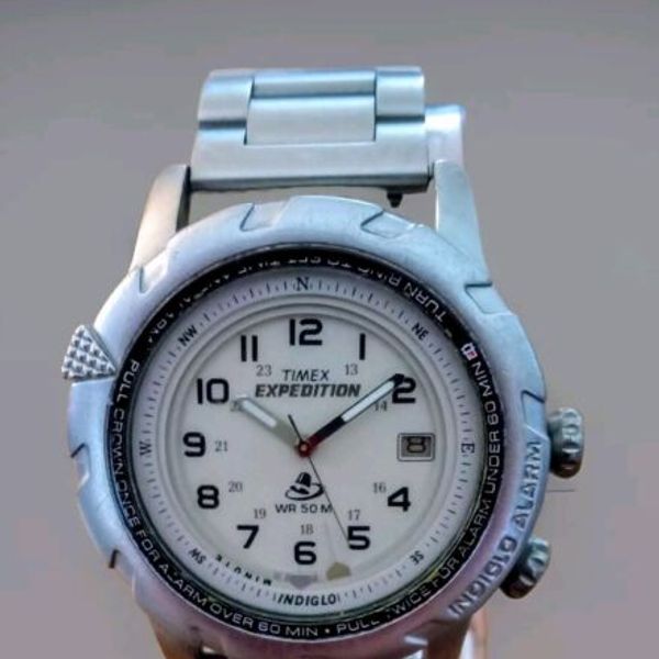 Vintage Timex Expedition Indiglo WR 50M S-Steel Strap Working Condition | WatchCharts Marketplace