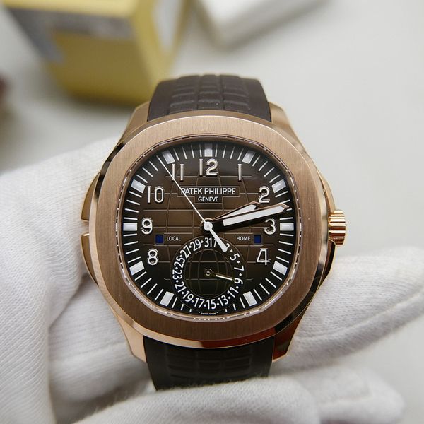 FS: New Patek Philippe Aquanaut Travel Time Rose Gold - 5164/5164R ...