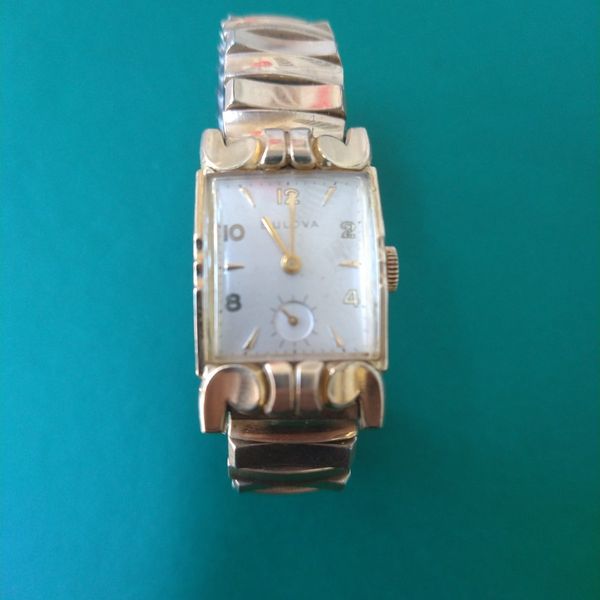 RARE ULTRA ART DECO L3 10K RGP UNIQUE 1950s BULOVA WATCH For Parts Or ...