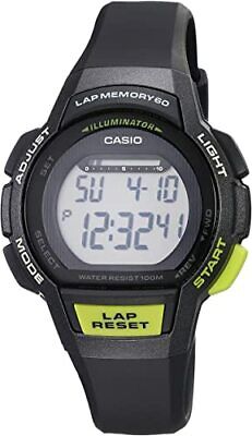 Casio LWS-1000H-1AVCF Women's Runner Series Black Band Grey Dial Wrist ...
