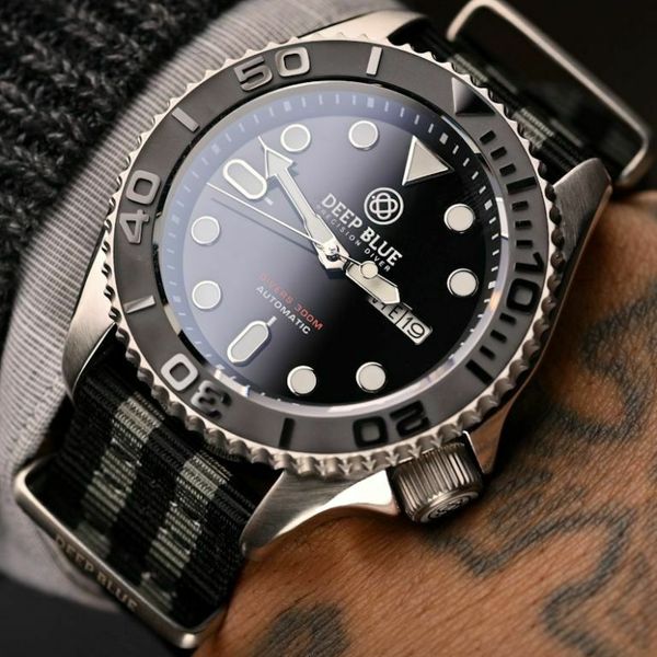 DEEP BLUE WATCH - MILITARY CERAMIC DIAL - AUTOMATIC 44MM - FULL BOX ...
