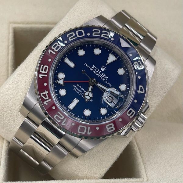 Under MSRP! | 2022 Rolex White Gold GMT-Master II Pepsi 126719BLRO ...