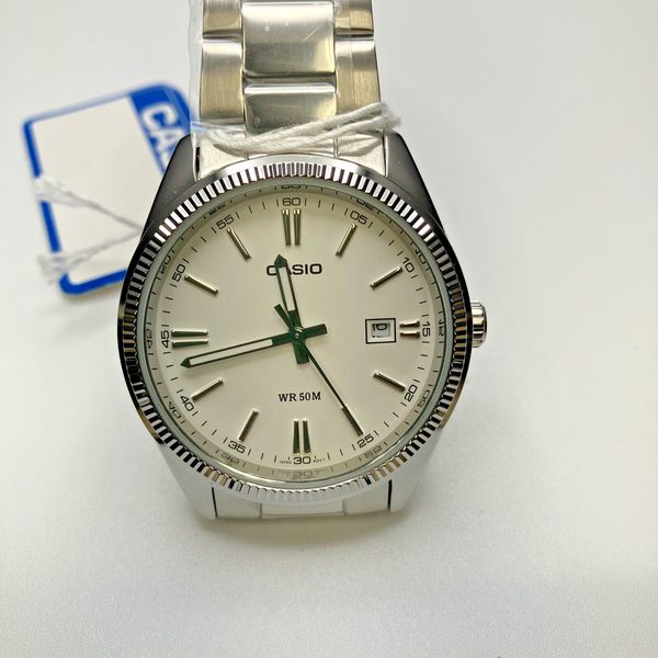 CASIO Watch MTP1302D-7A1 Brand New White Face | WatchCharts Marketplace
