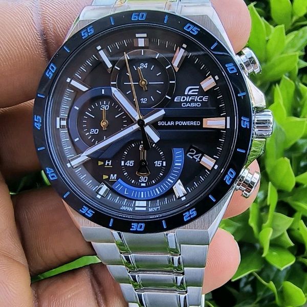 Casio Men's Edifice Chronograph Carbon Solar Watch - EQS-900DB-2AVDF ...