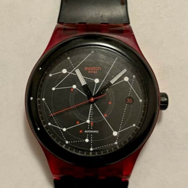 Swatch Sistem51 Red System 51 Edition 2018 Swiss Limited Run RARE- HARD ...
