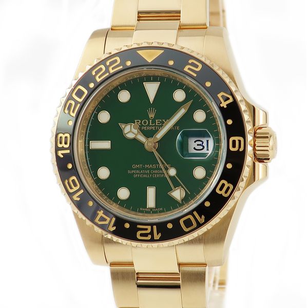 Rolex ROLEX GMT Master 116718LN Random number K18YG Solid green Black ...