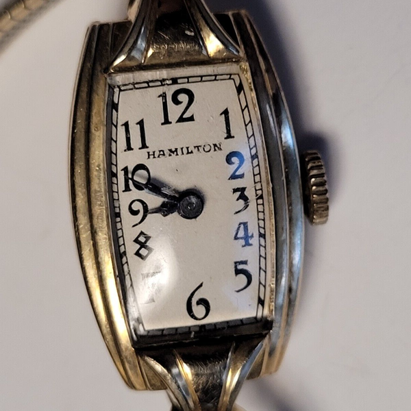 Vintage HAMILTON Ladies 10K Gold Filled Watch Gold Filled Band ...