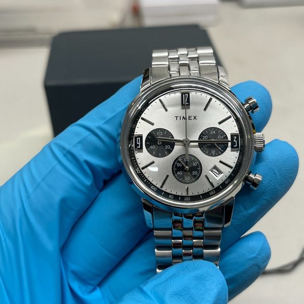 Timex Marlin Chronograph Tachymeter 40mm Stainless Steel Watch ...