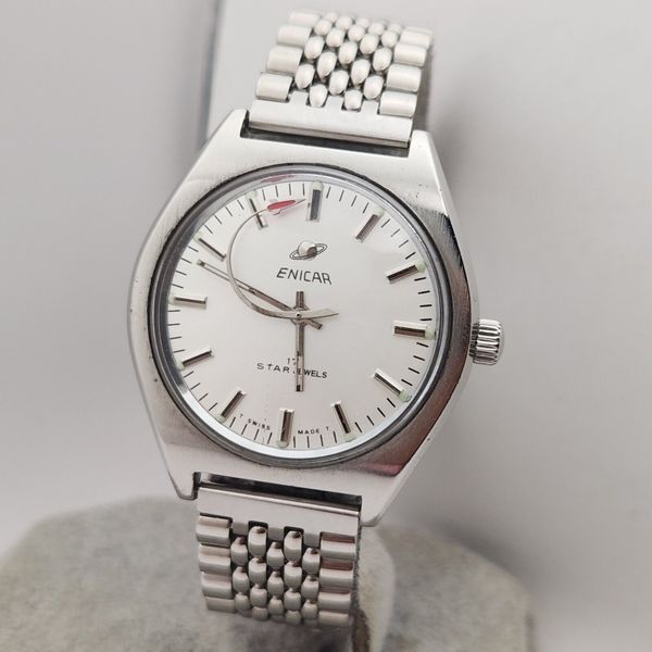 Vintage ENICAR Ocean Pearl men's watch AR 160 Custom rocket second hand 1970s | WatchCharts ...