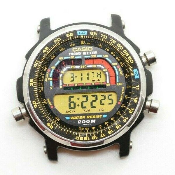 Vintage CASIO Skywalker 905 DW-400 Japan Slide Rule Bezel Tested Works ...