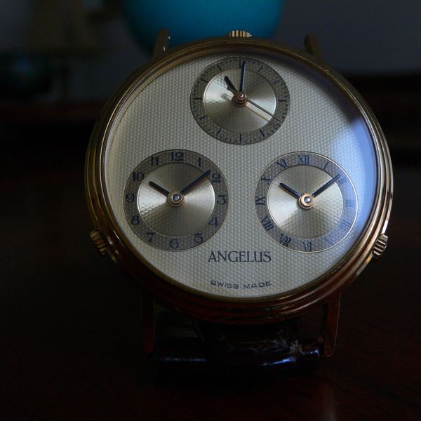 VINTAGE ANGELUS Quartz World Time Watches | WatchCharts Marketplace