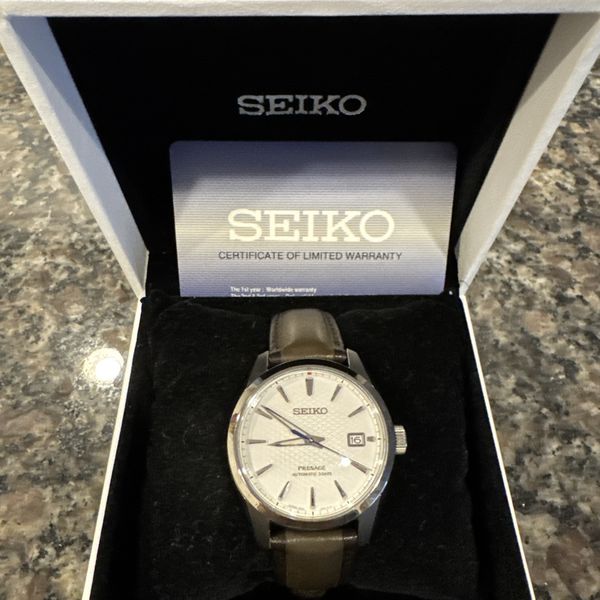 Seiko Presage Sharp Edged Leather Automatic sapphire Limited Edition ...