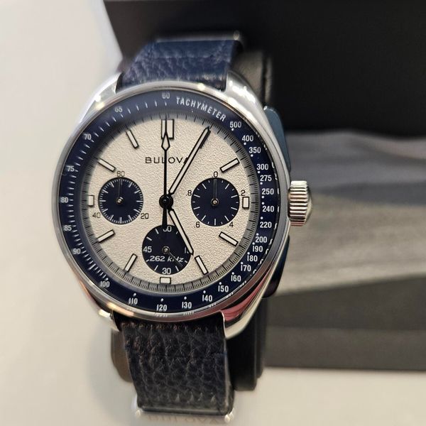 Bulova Lunar Pilot 43.5mm 98K112 white/blue dial | WatchCharts Marketplace