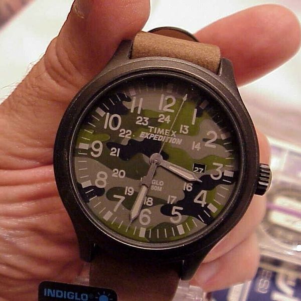 Timex Mens TW4B06600 BIG Expedition Green Camo Camouflage Indiglo Watch ...