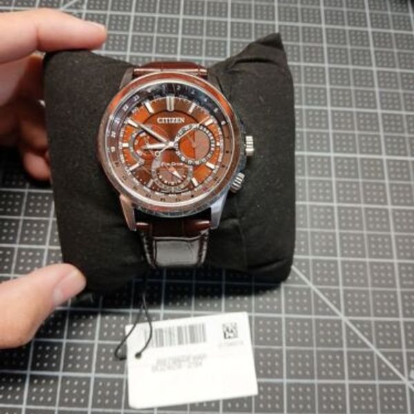 Citizen Calendrier World Time Eco-Drive Brown Dial Men's Watch BU2020 ...