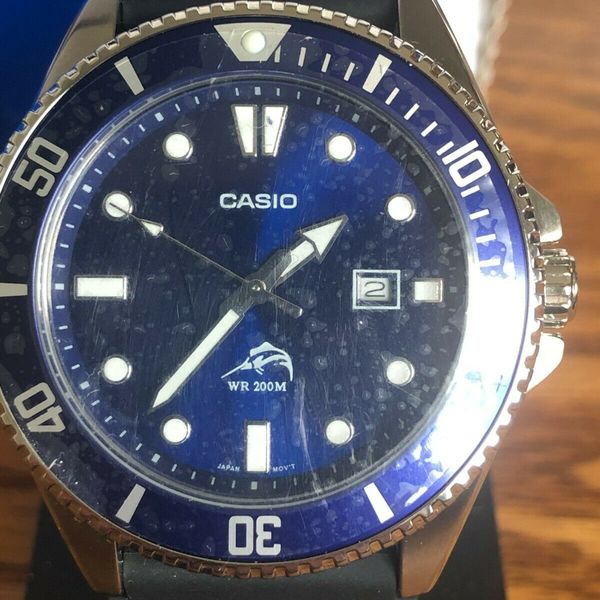 Casio MDV106B-2AVCF Men's 200M WR Blue Watch Diver Analog Sports New ...