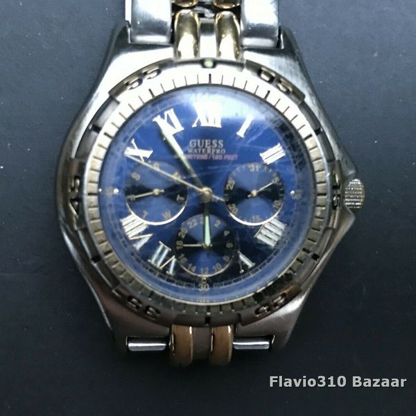 GUESS Waterpro G85324G Diver 50M H2O Stainless Steel 38mm watch - New ...