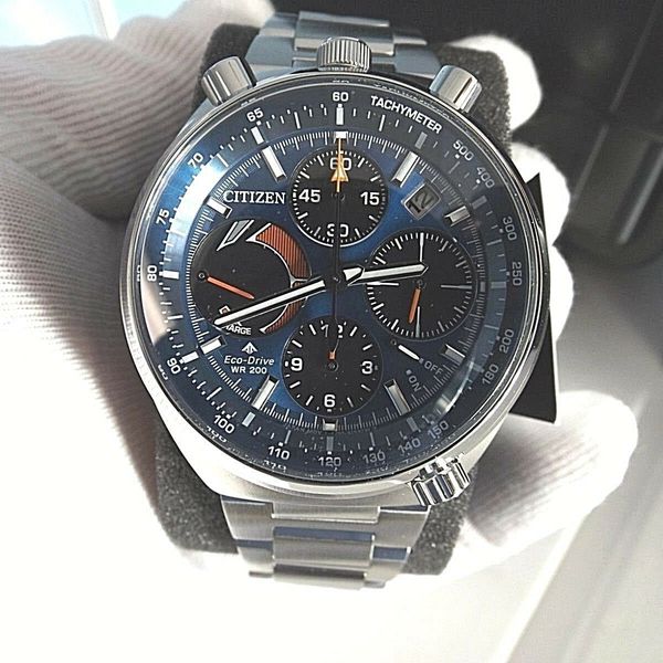 CITIZEN TSUNO CHRONO RACER WATCH AV 0070-57 L NEW BOX SET 5 YEAR ...