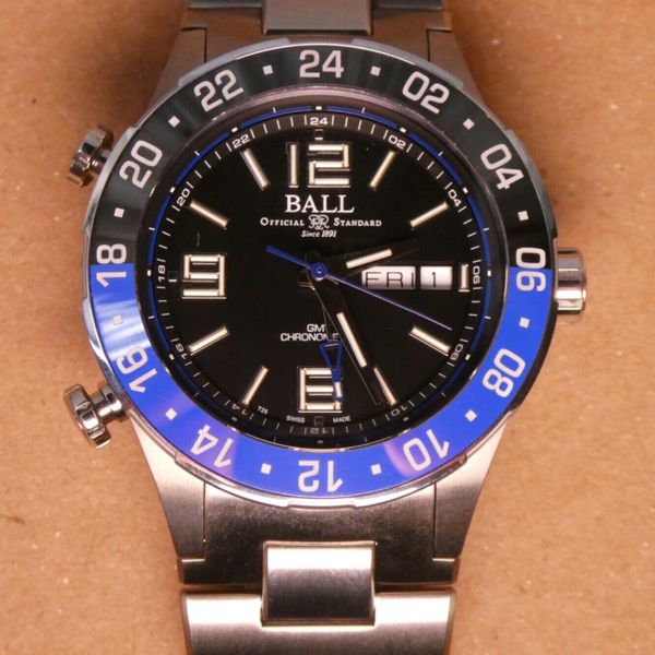 Ball Roadmaster Marine GMT — 40mm — Black/Blue Ceramic Bezel ...