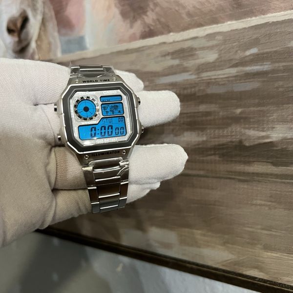 Custom Casio AE1200WH Series | Menâ s Digital Watch | 100M WR | Multi ...