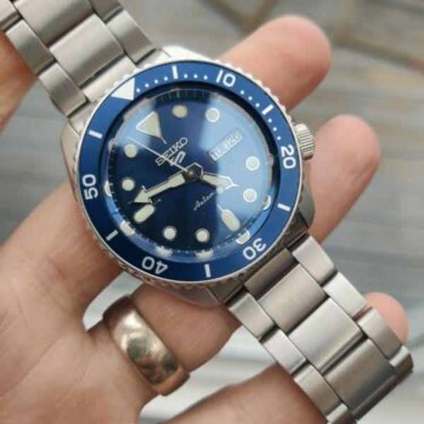 Seiko 5 watch SRPD51K1 Mod upgrade to Sapphire Crystal with Blue AR ...