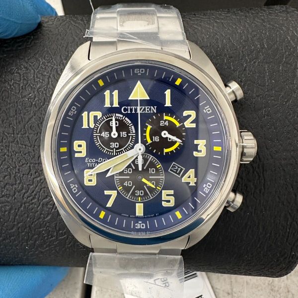 Citizen Eco-Drive Mens Chronograph Titanium Multi Dial Watch 44MM ...