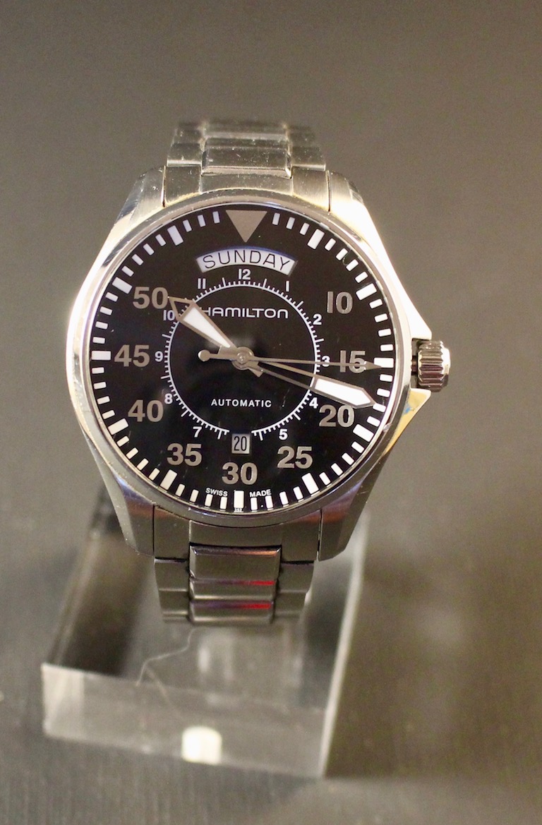 Hamilton Pilot Day Date Automatic Black Dial "Interstellar" watch ...