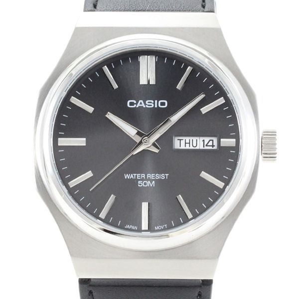 CASIO QUARTZ MTP-E735L-8A MTP-E735 Series MTP-E735 MTP Quartz Dark Gray ...