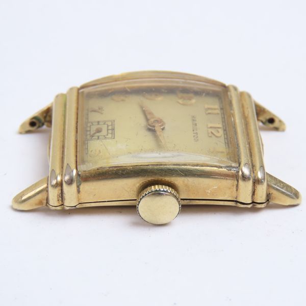 Hamilton Menâ s Vintage Mechanical Fancy 19 Jewel Model 982 Wristwatch ...