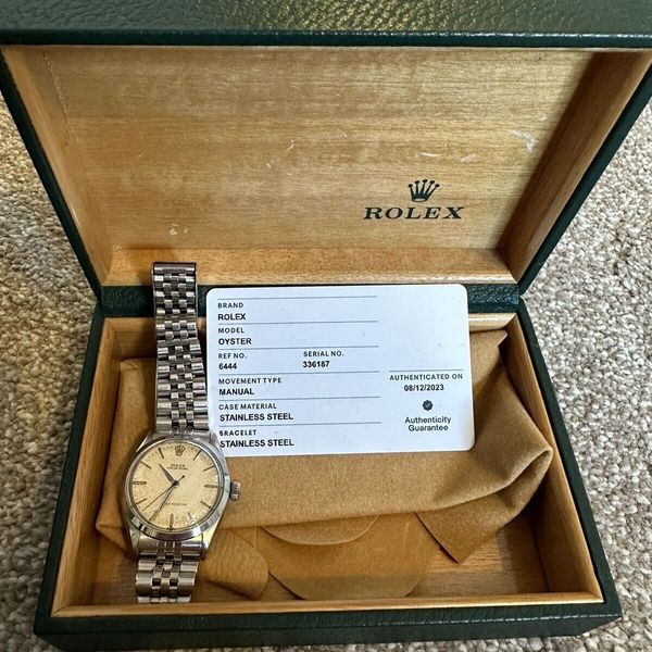 Rolex Oyster Royal Precision Men's Watch Ref 6444 Boxed | WatchCharts ...