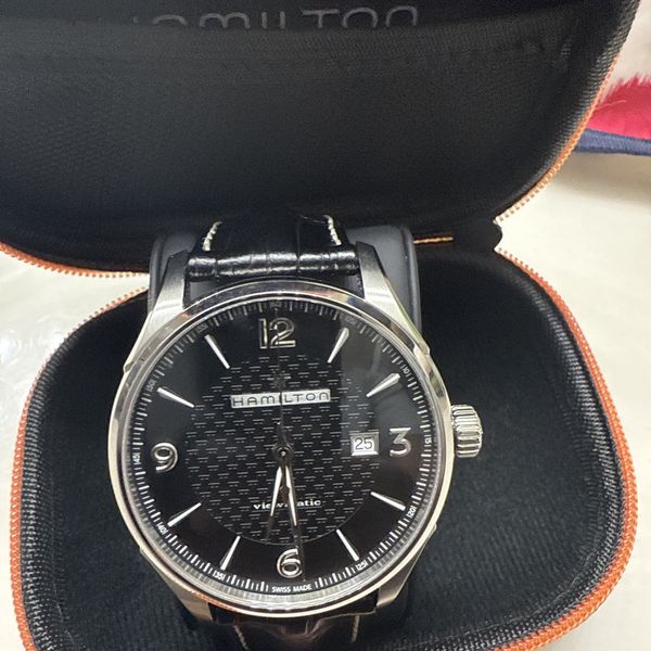 Hamilton Watch Automatic 46mm Men's Black Dial Swiss Made Round H327550 ...