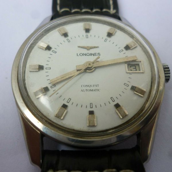VINTAGE LONGINES CONQUEST AUTOMATIC WATCH ALL STAINLESS STEEL | WatchCharts