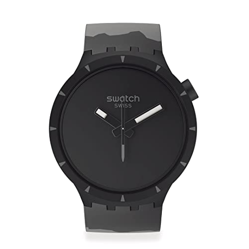 Swatch Watch Swatch BIG BOLD BIOCERAMIC BASALT SB03B110 Black ...