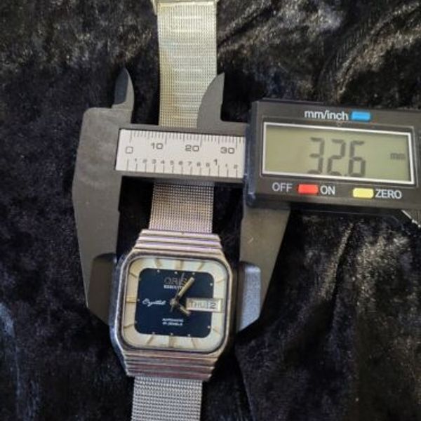 Oris Rare Blue Faced Square Dialed Gents Watch | WatchCharts Marketplace