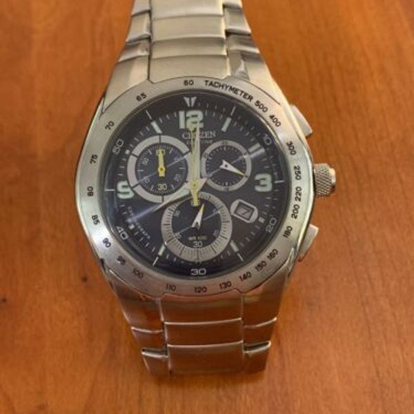 Citizen Eco-drive Mens H500 GN-4-S Stainless Steel Watch | WatchCharts